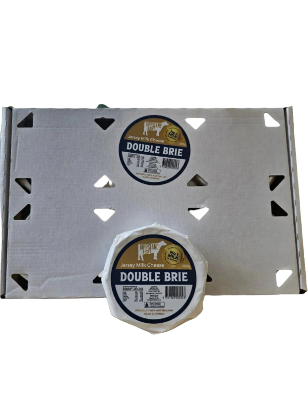 Box of Double Brie 6 x 200g wheels – GippslandJersey